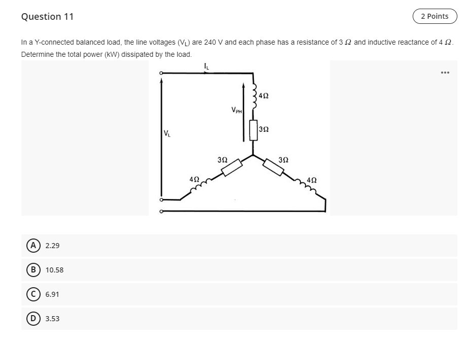 Solved In a Y-connected balanced load, the line voltages | Chegg.com