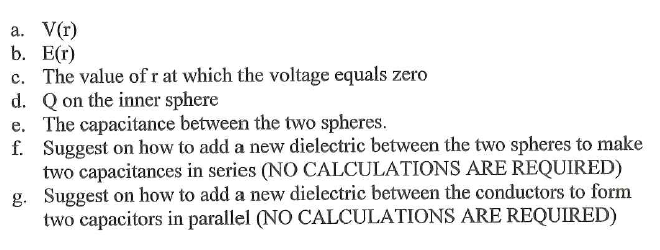 Solved Two concentric conducting spheres have radii of 3 and | Chegg.com