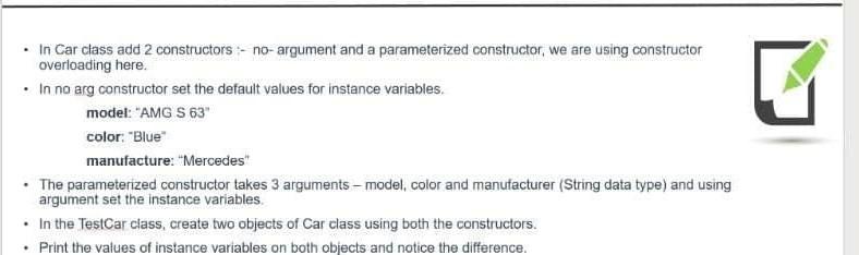 Solved Methods - Getters and Setters (2) . Use Car class | Chegg.com