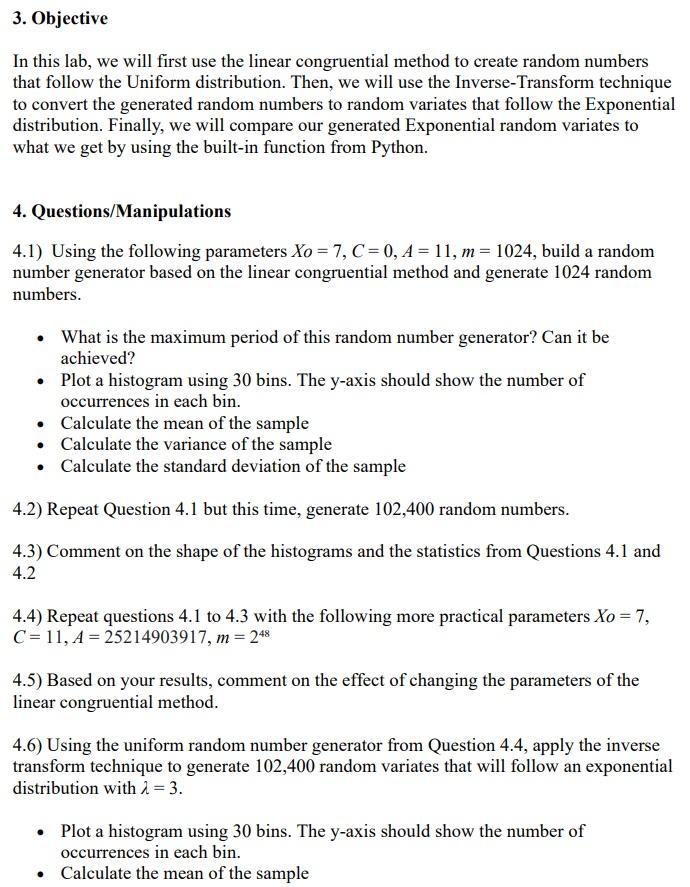 Solved 3. Objective In this lab, we will first use the | Chegg.com