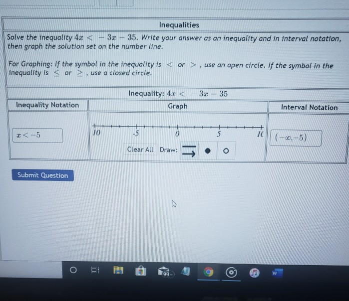 Solved Express the graphed inequality in interval notation: | Chegg.com