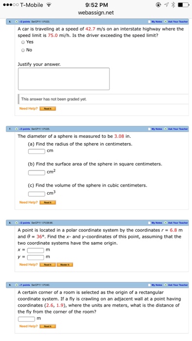 Solved A car is traveling at a speed of 42.7 m/s on an | Chegg.com