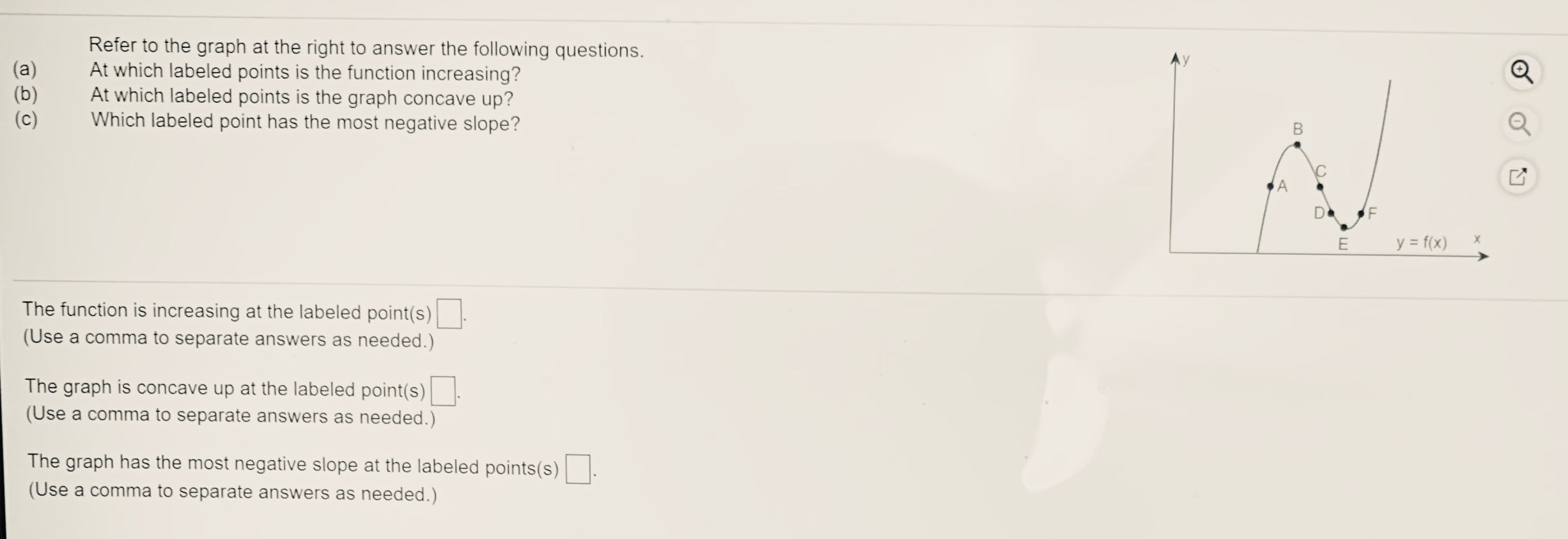 Solved (a) (b) (c) Refer to the graph at the right to answer | Chegg.com