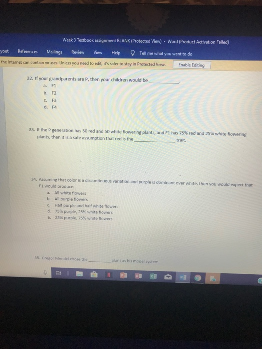 Solved Week 3 Textbook assignment BLANK (Protected View) - | Chegg.com