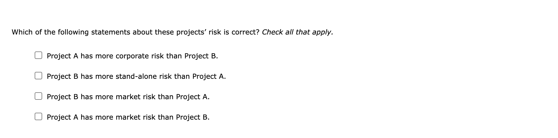 Solved Understanding risks that affect projects and the | Chegg.com
