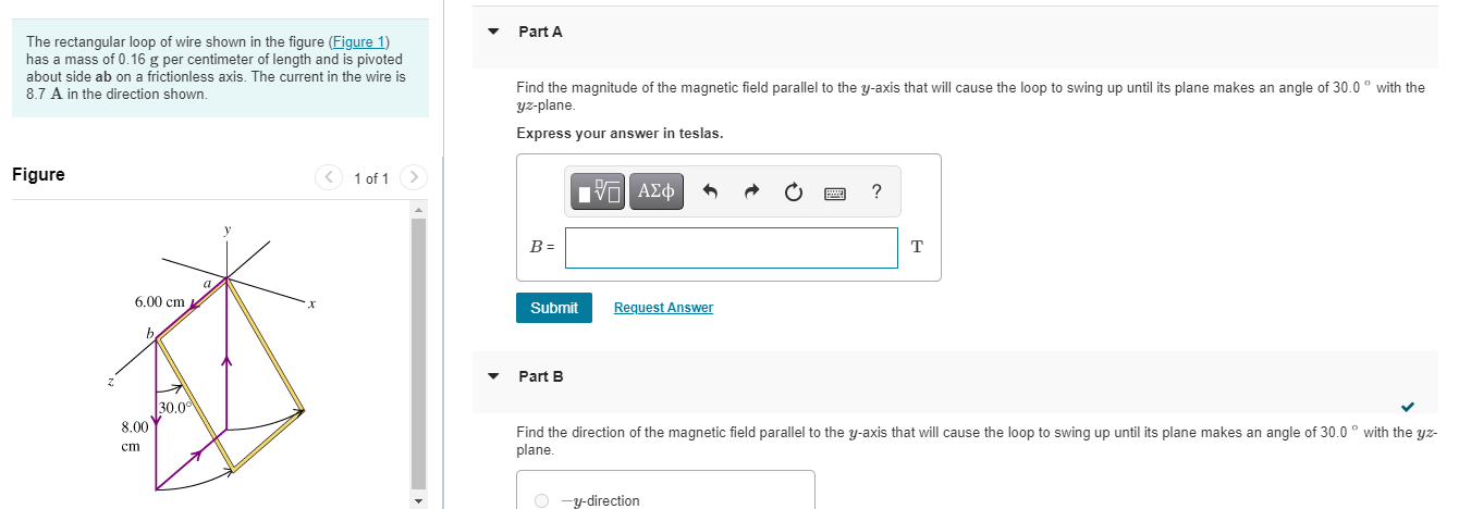 Solved The rectangular loop of wire shown in the figure | Chegg.com