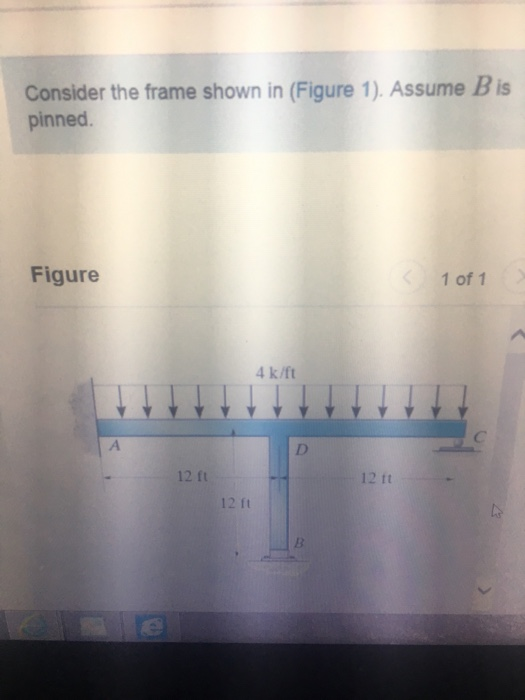 Solved Consider the frame shown in figure 1. Assume B is | Chegg.com