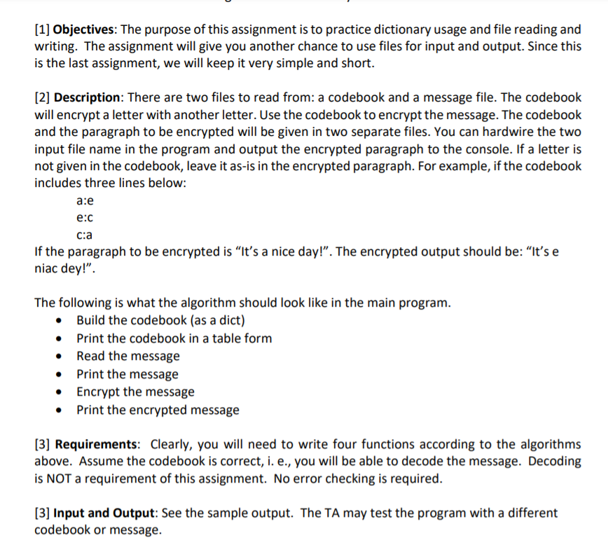 Solved [1] Objectives: The purpose of this assignment is to | Chegg.com