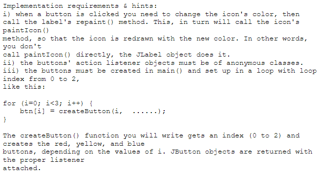 elements: a label that displays a simple icon with a | Chegg.com