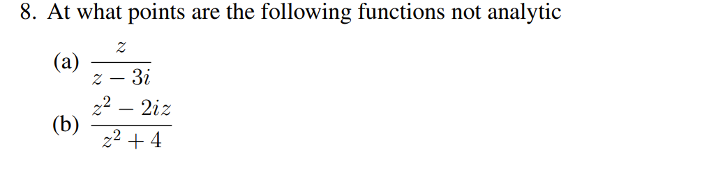 Solved 8. At what points are the following functions not | Chegg.com