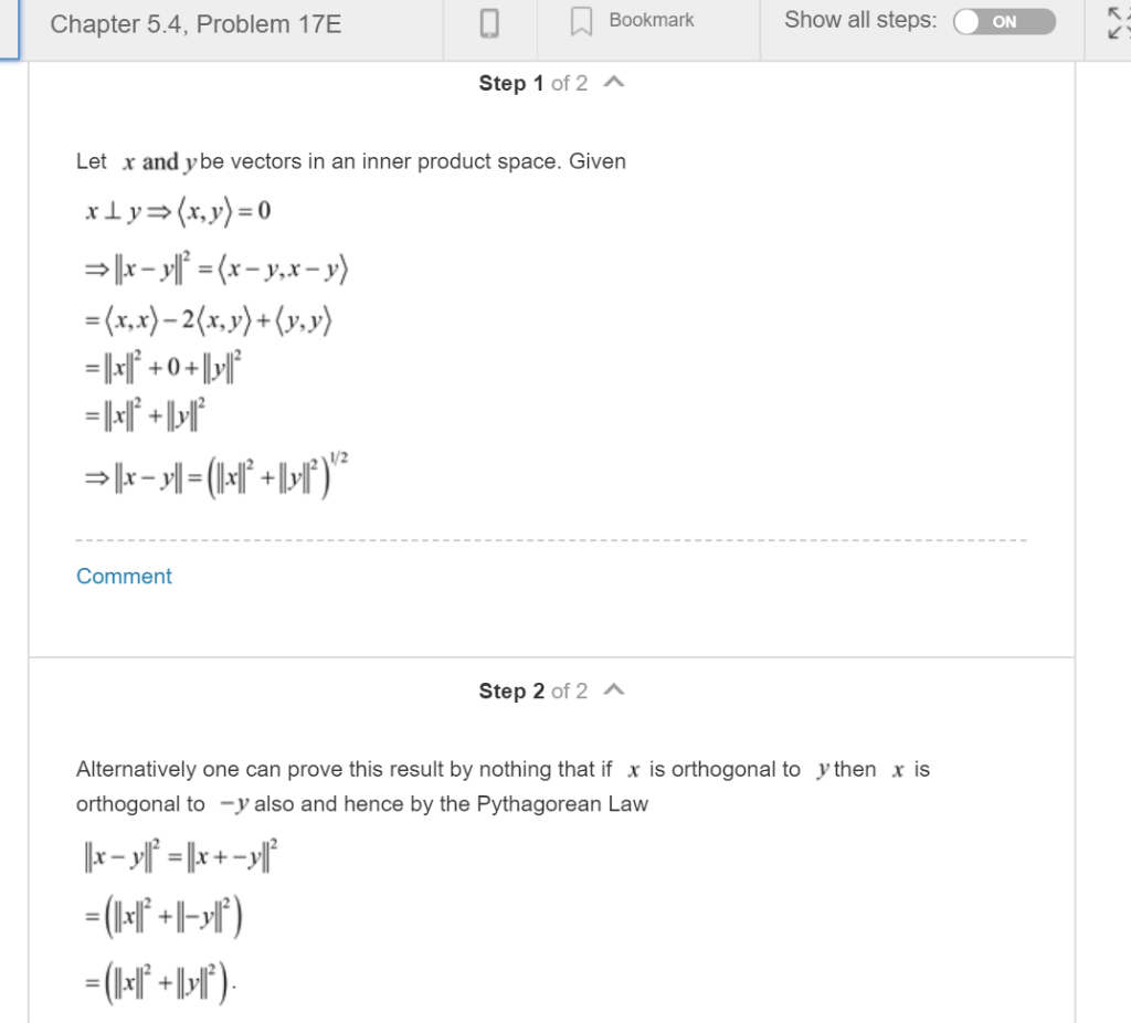 Solved Applied linear algebra please tell me how to get | Chegg.com