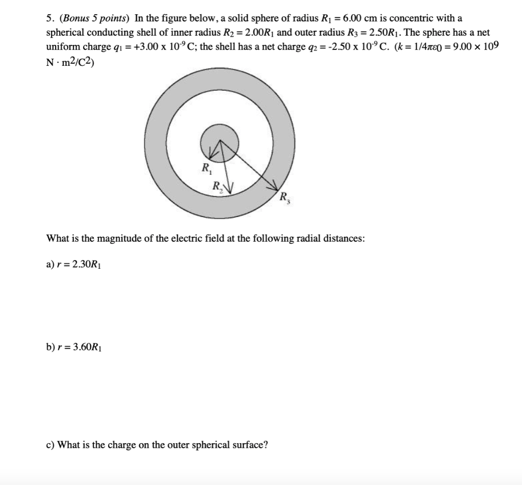 Solved 5. (Bonus 5 points) In the figure below, a solid | Chegg.com