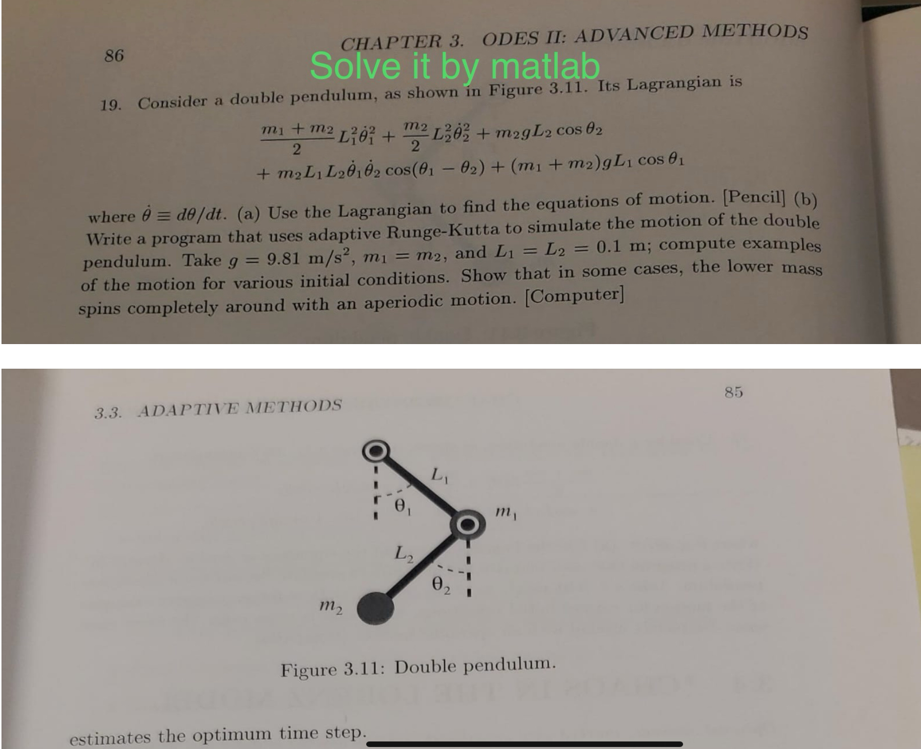 Solved 3 3 adaptive Methodsfigure 3 11 Double