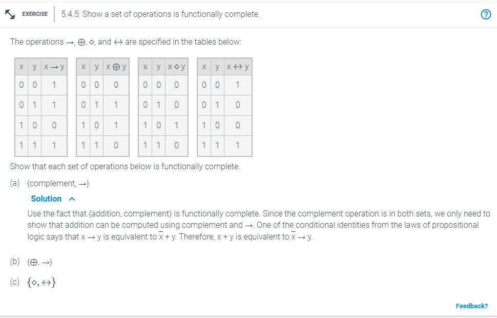 Solved \begin{tabular}{l|l} EXERCISE & 5.4.5: Show a set of | Chegg.com