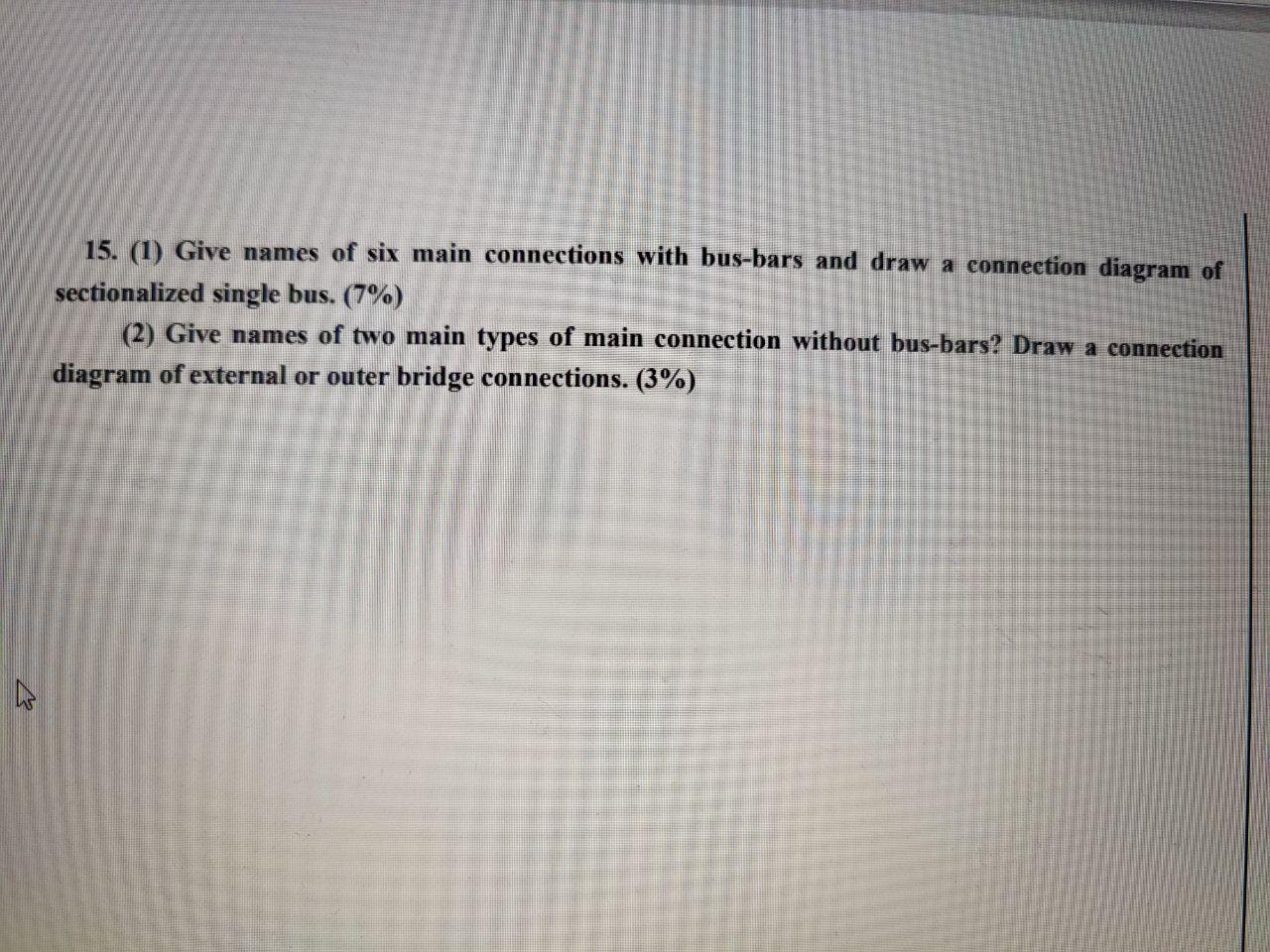 Solved 15. (1) Give names of six main connections with | Chegg.com
