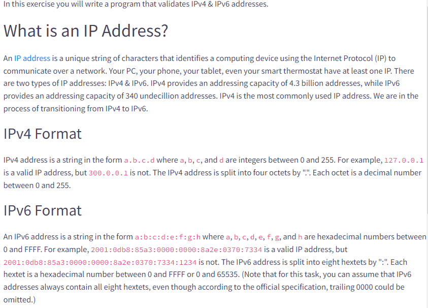 Solved What is an IP Address? An IP address is a unique | Chegg.com