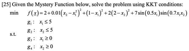 Solved [25] ﻿Given the Mystery Function below, solve the | Chegg.com