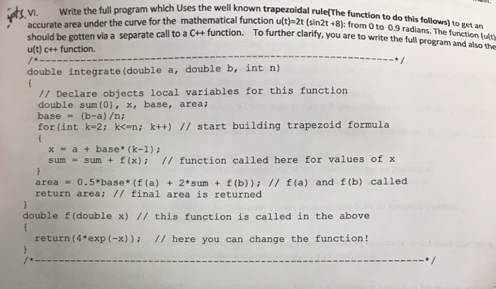 Solved Write the full program which Uses the well known | Chegg.com