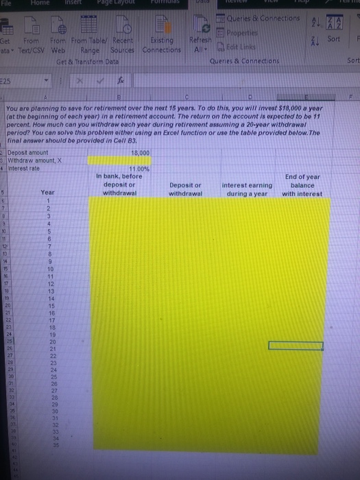 Solved File Home nsert Page Layout romanos Queries & | Chegg.com