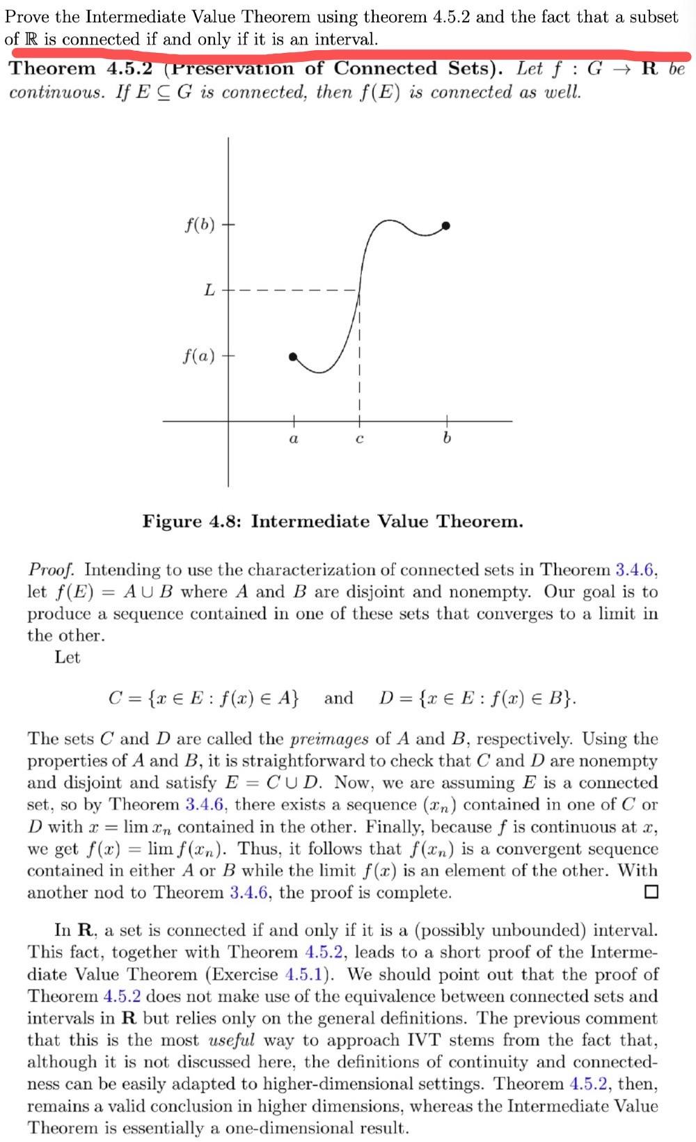 Solved Prove the Intermediate Value Theorem using theorem | Chegg.com