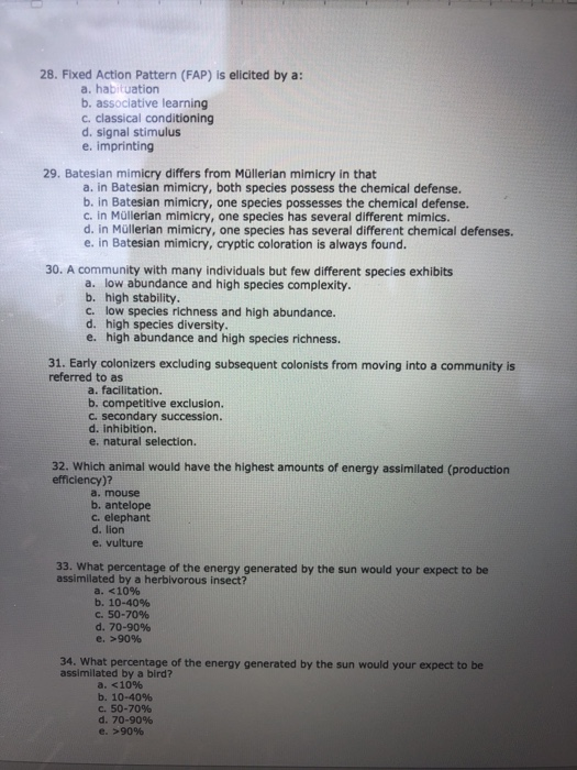 Solved 1. Which of the following is probably the most | Chegg.com