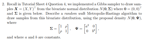 Solved 2. Recall in Tutorial Sheet 4 Question 4, we | Chegg.com