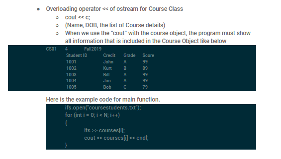 Solved [1] Create a class Course and Aggregated Class | Chegg.com