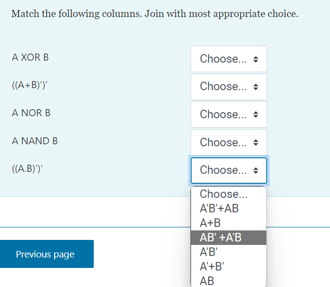 Solved Match the following columns. Join with most | Chegg.com