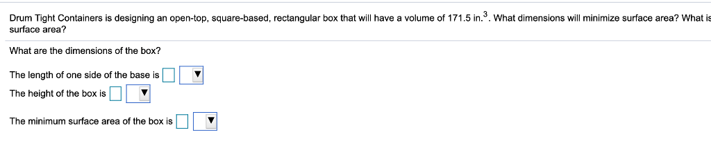 Solved Drum Tight Containers is designing an open-top, | Chegg.com