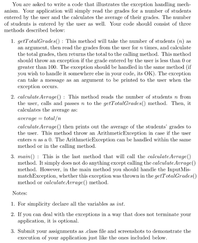 Solved You are asked to write a code that illustrates the | Chegg.com