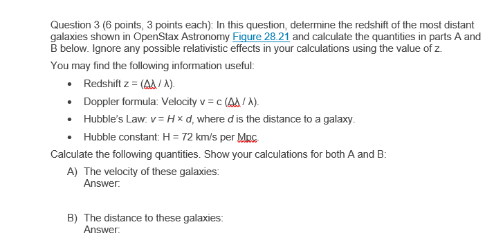 Question 3 (6 points, 3 points each): In this | Chegg.com