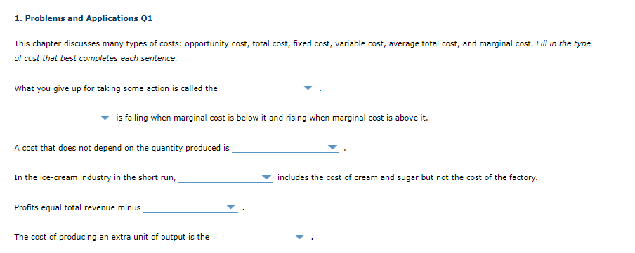 Solved 1. Problems and Applications Q1 This chapter | Chegg.com