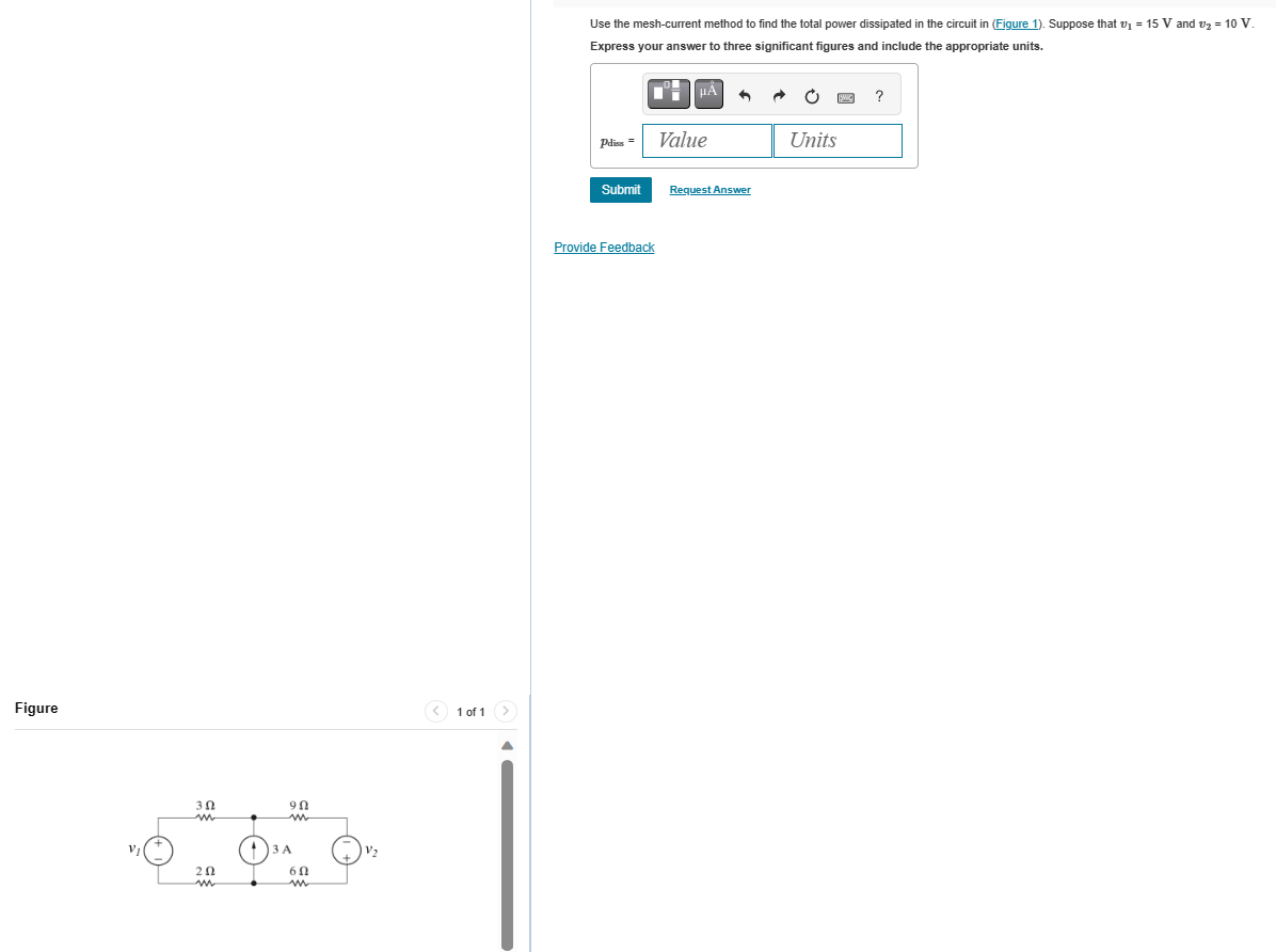 Solved Use the mesh-current method to find the total power | Chegg.com
