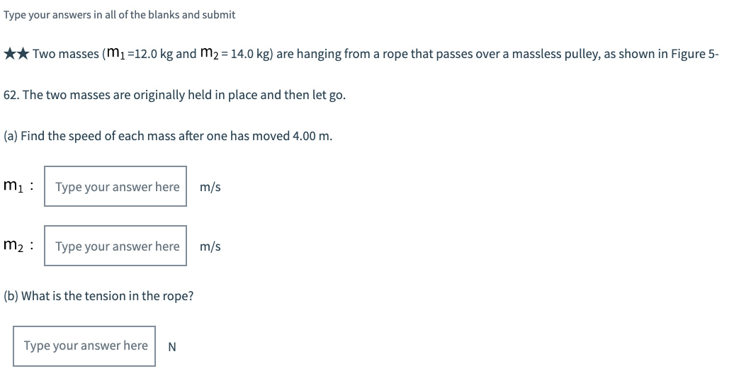 Solved mi m2 Type your answers in all of the blanks and | Chegg.com