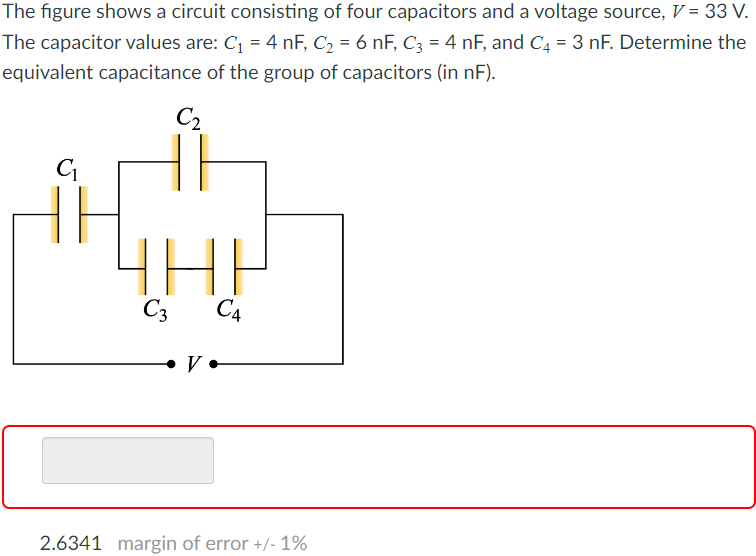 [solved] The Figure Shows A Circuit Consisting Of Four Ca