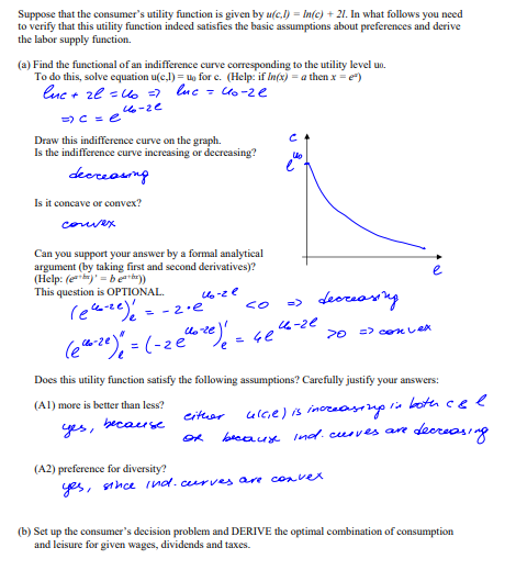 Solved Suppose that the consumer's utility function is given | Chegg.com