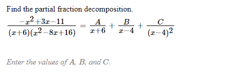 Solved Find the partial fraction decomposition. | Chegg.com