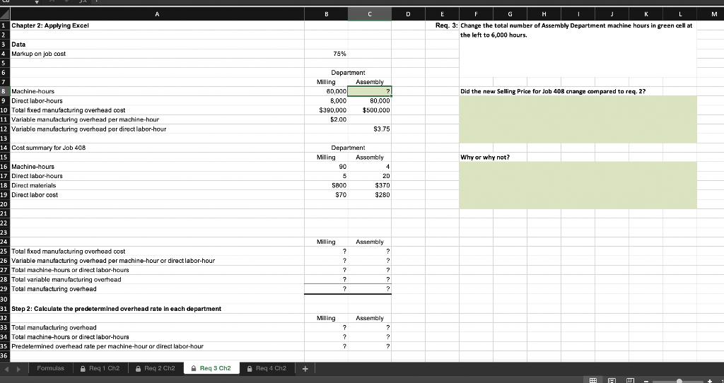 Solved 1 Chapter 2: Applying Excel Name: G+: 2 $390,000 3 | Chegg.com