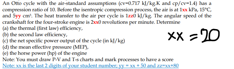 Solved An Otto cycle with the air-standard assumptions | Chegg.com