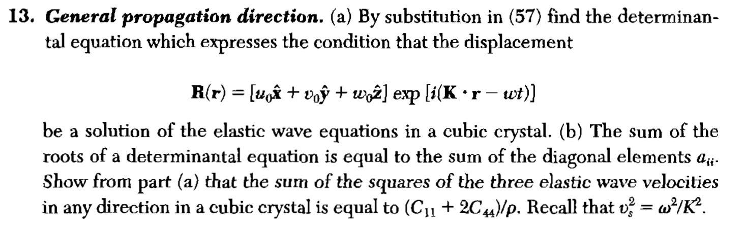 13. General propagation direction. (a) By | Chegg.com