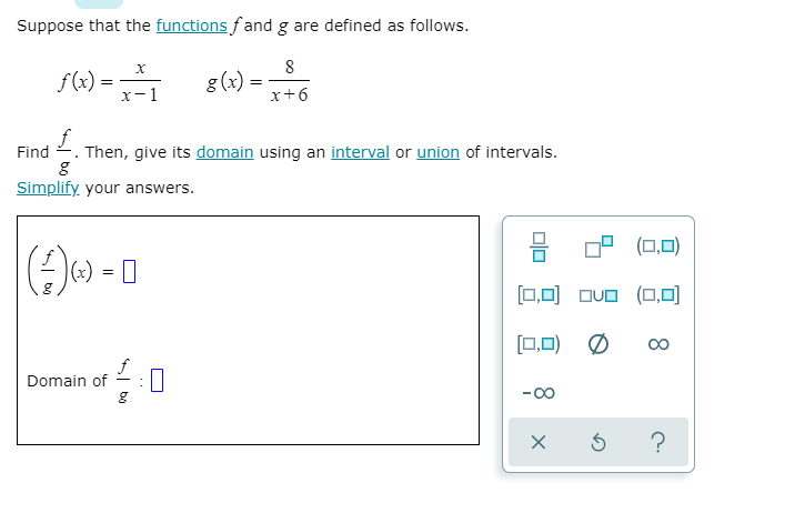 Solved Suppose that the functions f and g are defined as | Chegg.com