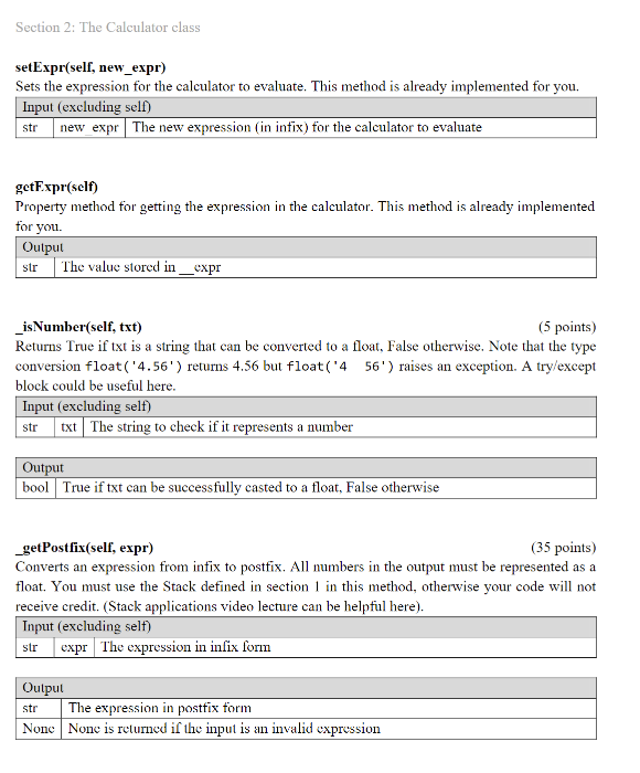Solved Please solve the rest of the calculator class in | Chegg.com
