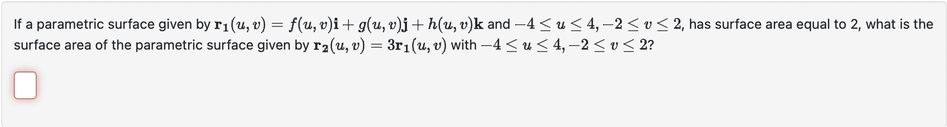 Solved If a parametric surface given by | Chegg.com