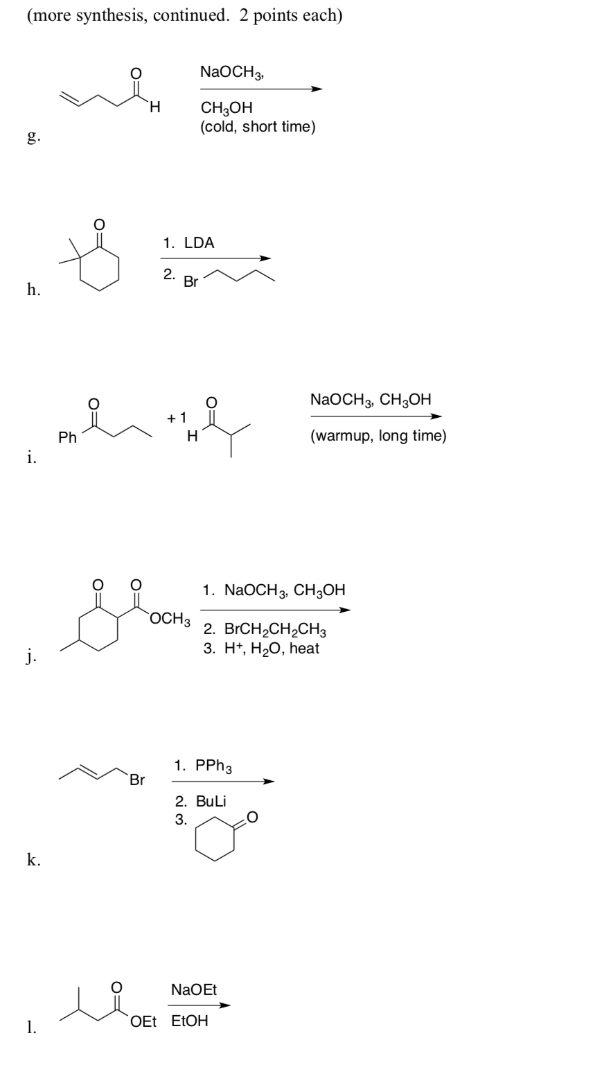 Solved 3. Synthesis: Draw the feature product of the | Chegg.com