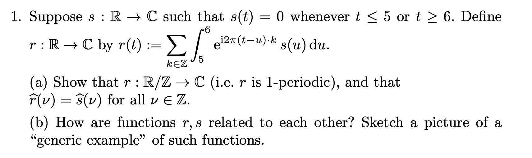 Where r hat and s hat are the Fourier transforms of | Chegg.com