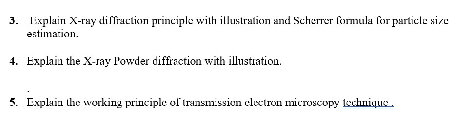 Solved 3. Explain X-ray diffraction principle with | Chegg.com