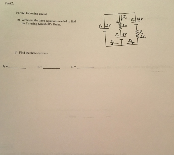 Solved Prar Problem 5 Part 1: For the following circuit: Ra | Chegg.com