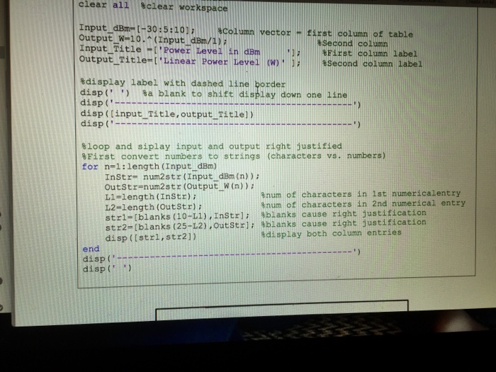 Solved Problem 1.1 The following script file is under | Chegg.com