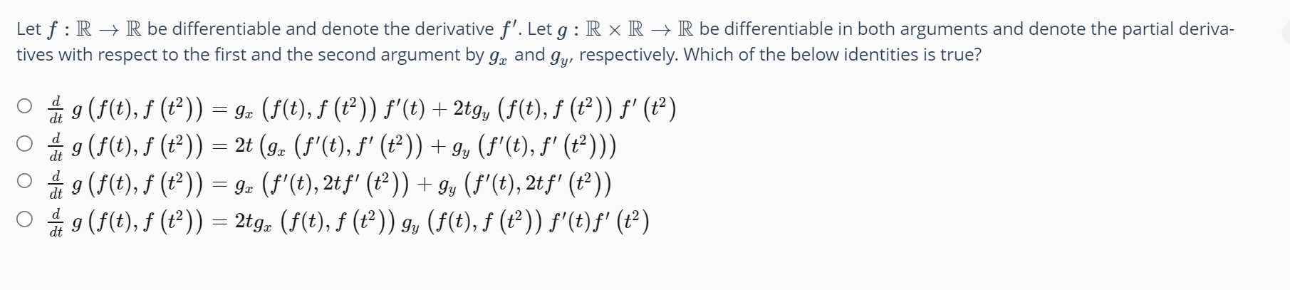 Solved Let f:R→R be differentiable and denote the derivative | Chegg.com