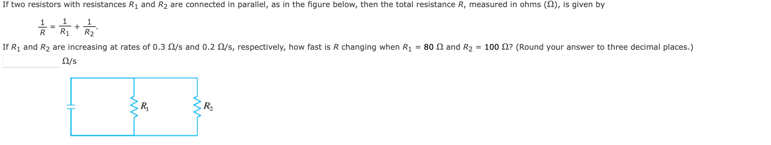 Solved If two resistors with resistances R1 and R2 are | Chegg.com